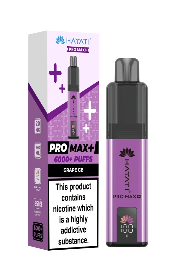 GRAPE GB *NEW* - PRO MAX + – UK Vapes Online